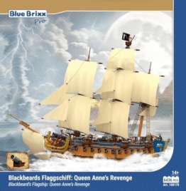 BlueBrixx Pro 108170 Blackbeards Piratenschiff Queen Anne's Revenge ...