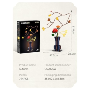CaDA Orientalische Herbstblumenkunst - 795 Teile - Selbstbaustein ...