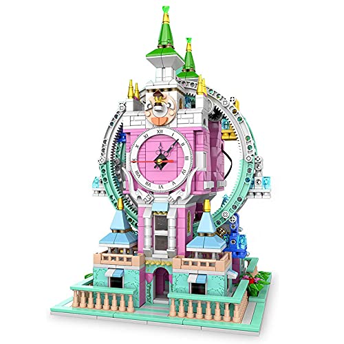 HENGTAI 92033 Zeitrad Riesenrad Uhrturm Modellbaukasten mit Uhrmodul ...