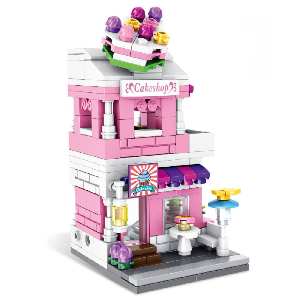 Panlos Mini Street View Bäckerei 657031 - Klemmbaustein.com